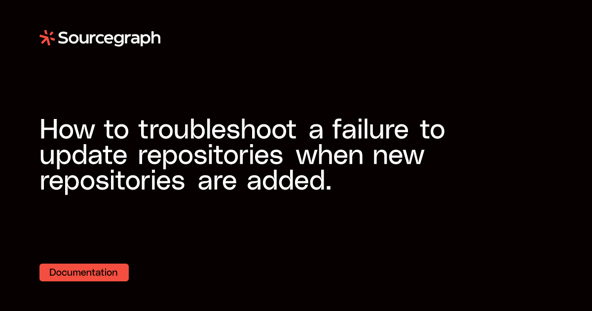How to troubleshoot a failure to update repositories when new ...